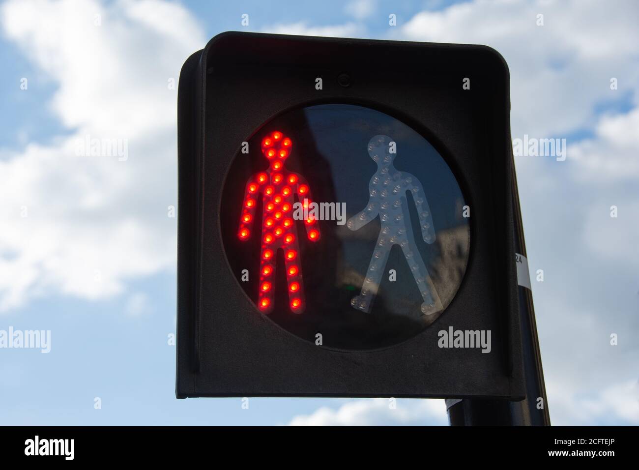 Pedestrian crossing red traffic light meaning "no crossing", France ...