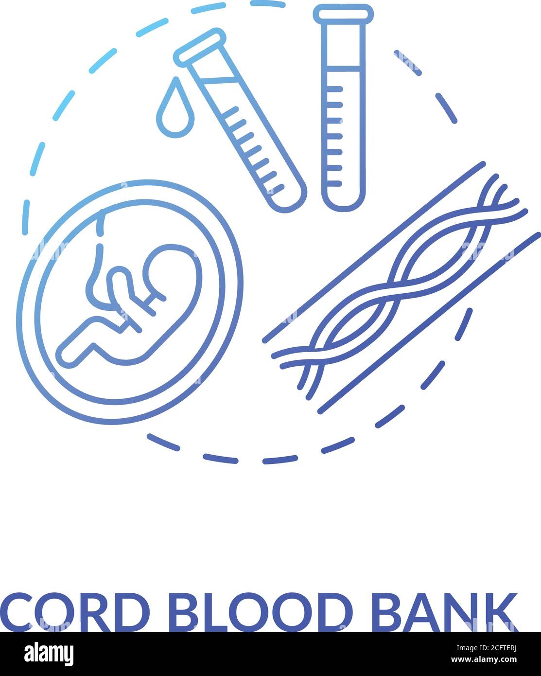 Cord blood bank concept icon Stock Vector Image & Art - Alamy