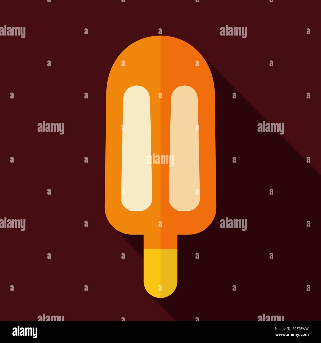 Popsicle vector icon. Fast food sign. Graph symbol for cooking web site ...