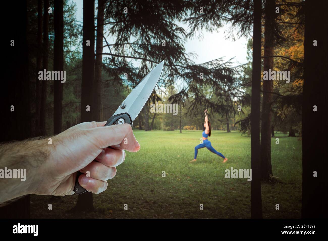 Crime scene knife hi-res stock photography and images - Alamy