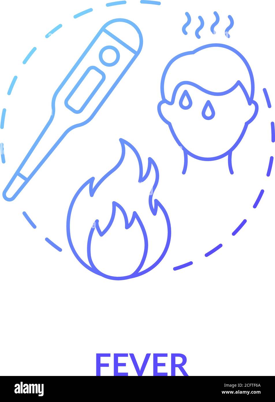 Fever checkup Stock Vector Images - Alamy