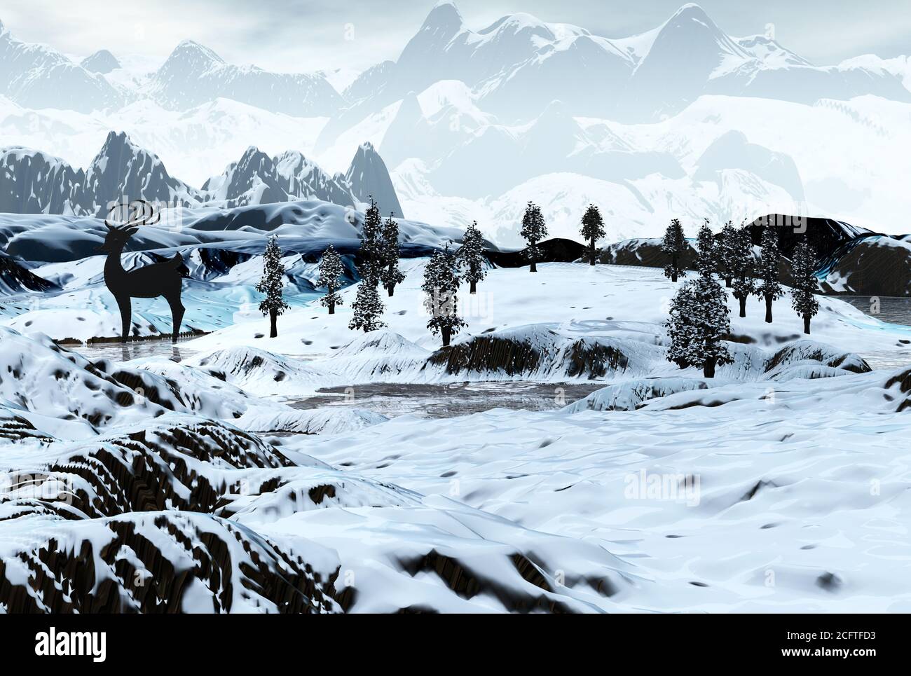 Cold Winter Land Stock Photo - Alamy