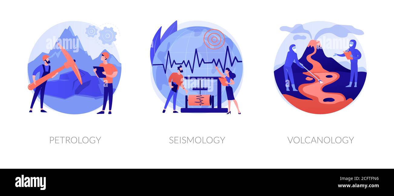 Geology science abstract concept vector illustrations Stock Vector ...