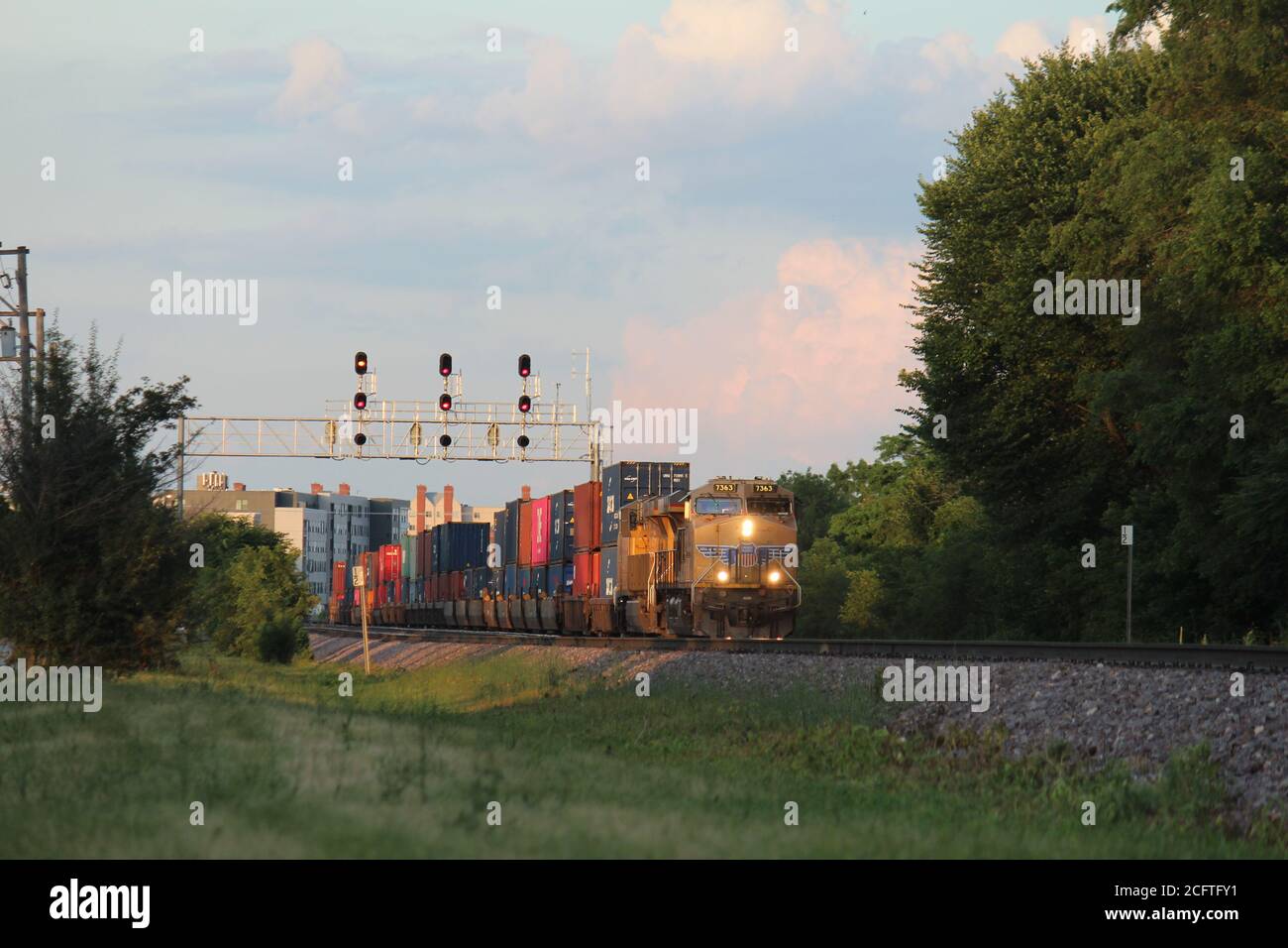 Union Pacific freight train Stock Photo - Alamy