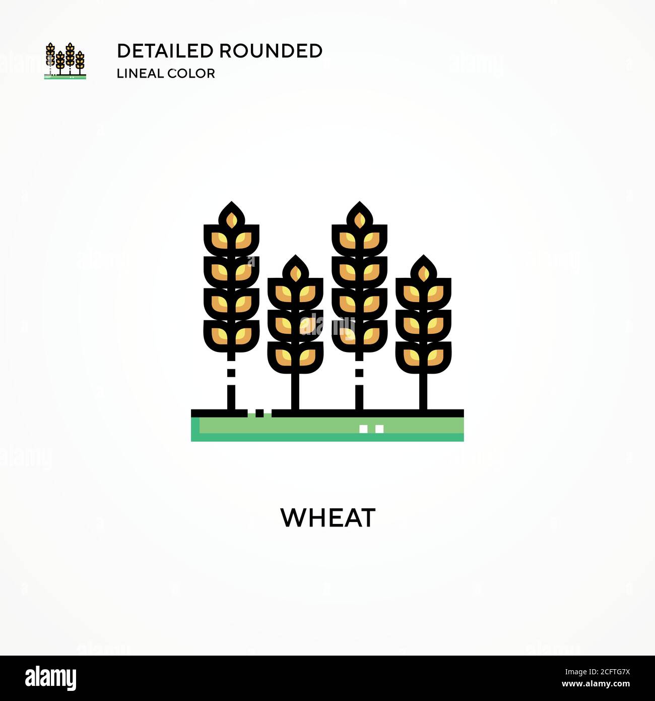 Wheat vector icon. Modern vector illustration concepts. Easy to edit ...