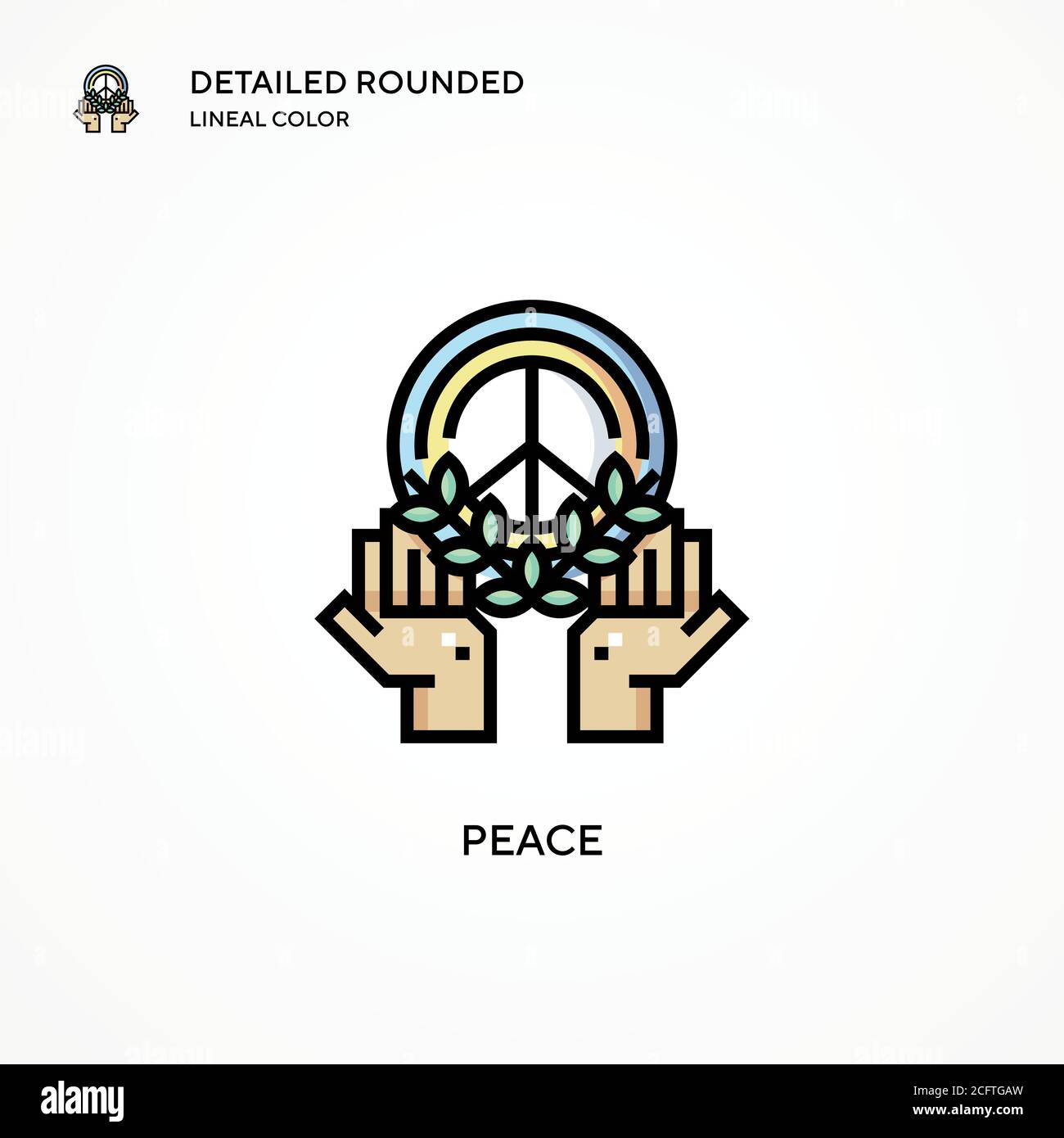 Peace vector icon. Modern vector illustration concepts. Easy to edit ...