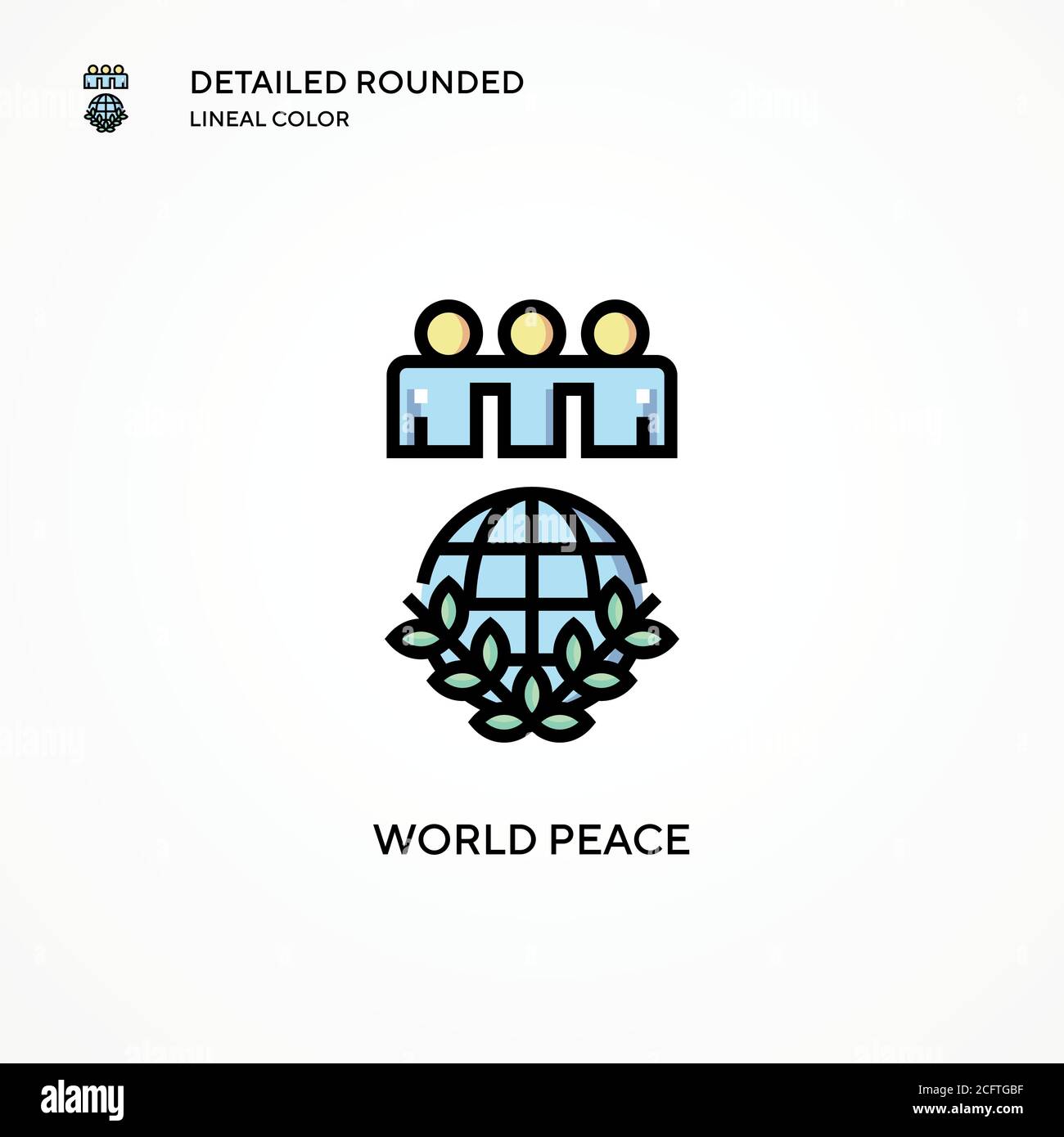 World peace vector icon. Modern vector illustration concepts. Easy to ...