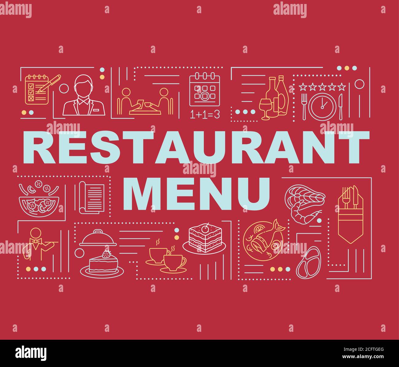 Restaurant menu word concepts banner Stock Vector Image & Art - Alamy