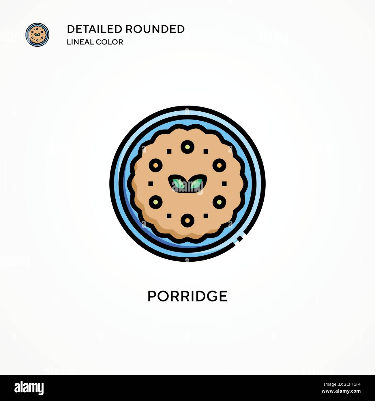 Porridge vector icon. Modern vector illustration concepts. Easy to edit ...