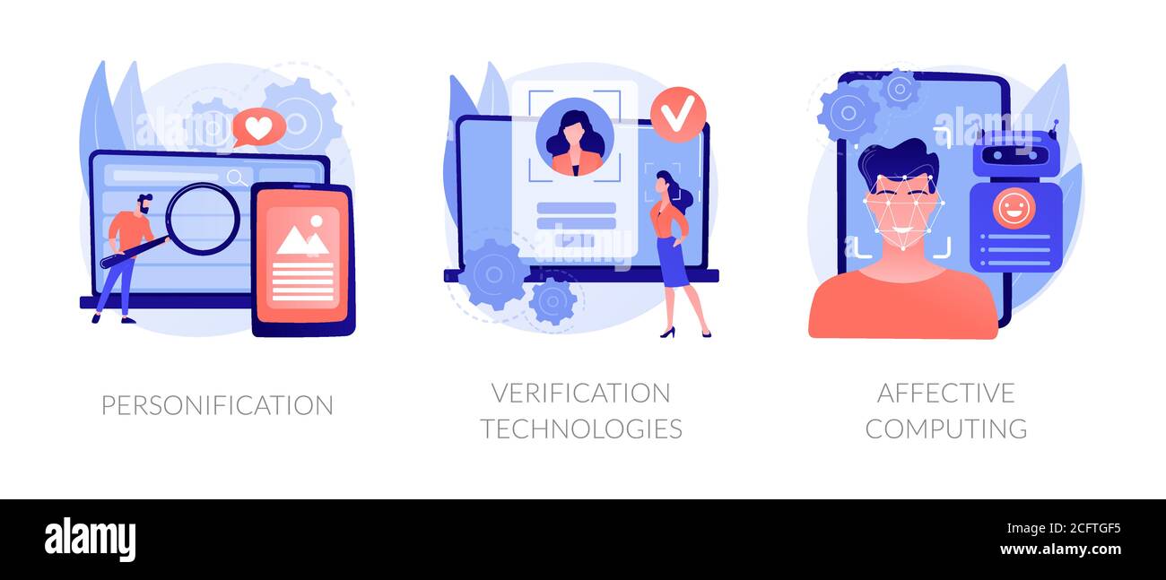 Data access and user experience abstract concept vector illustrations ...