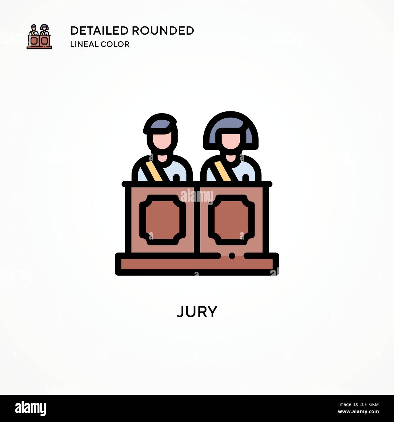 Jury vector icon. Modern vector illustration concepts. Easy to edit and ...