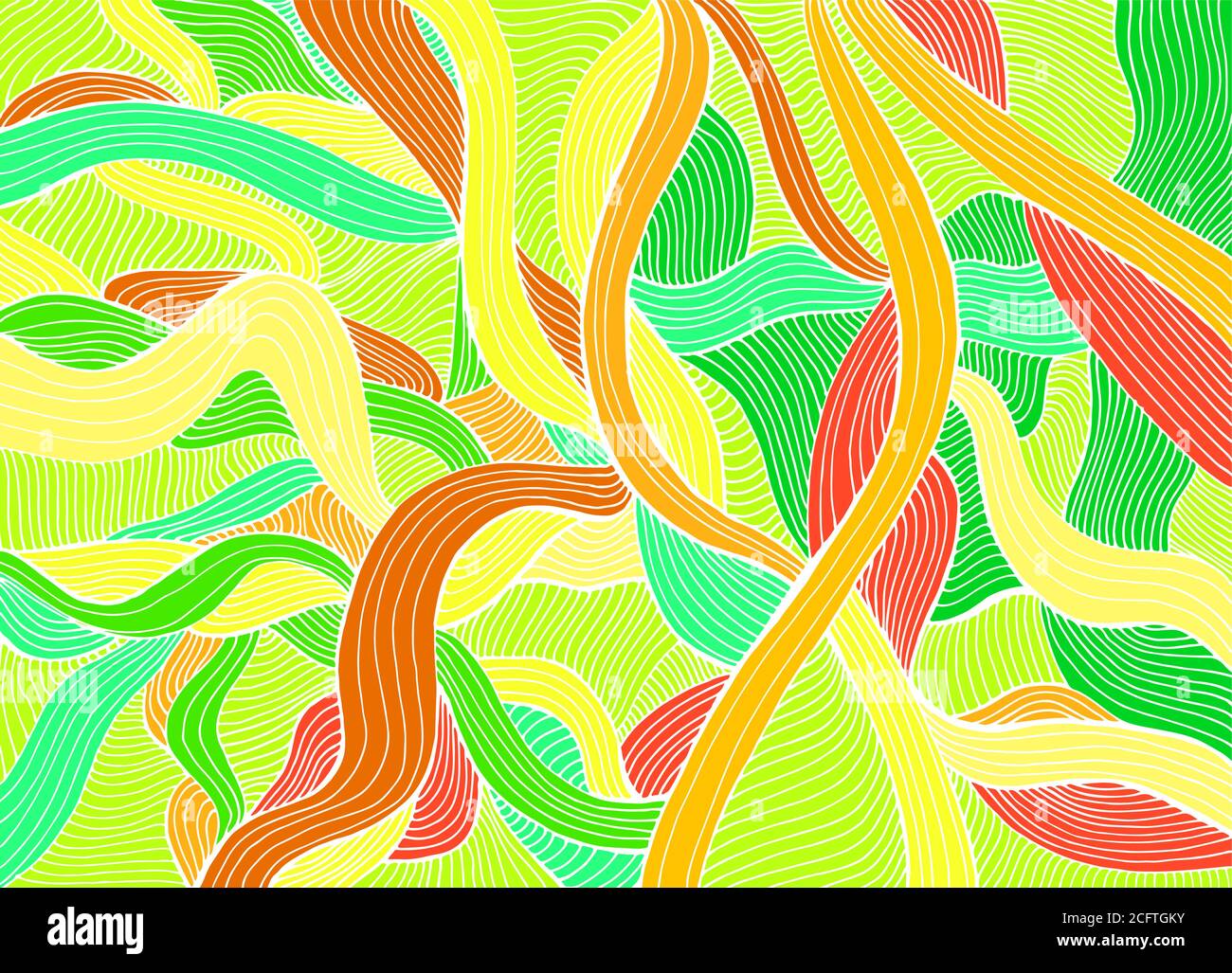 Variegated abstract lines art pattern, rainbow multicolor color Stock ...