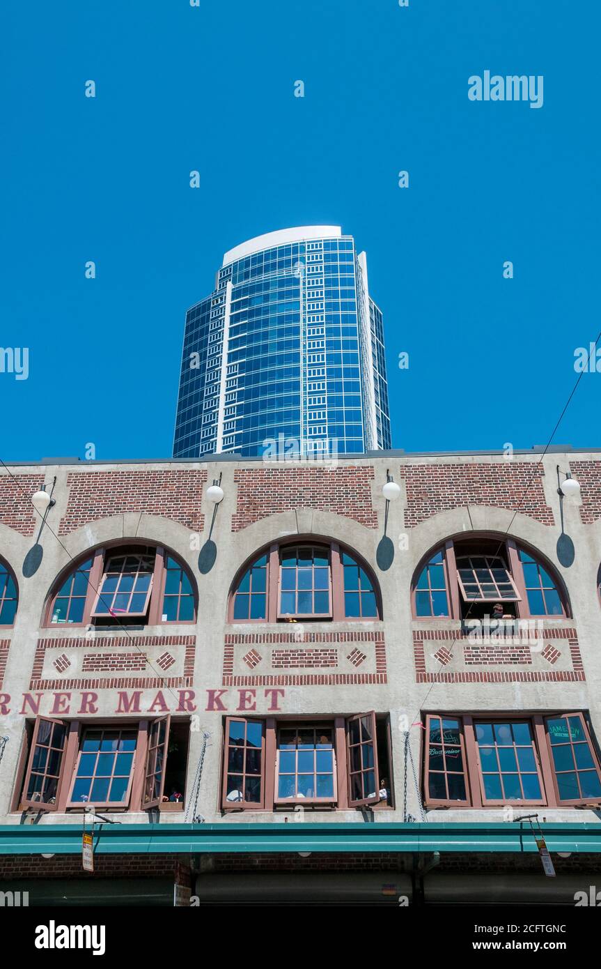 The Corner Market in Pike Place Market in Belltown in Seattle ...