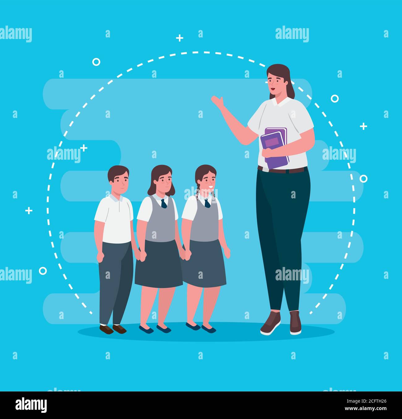 Professor students classroom Stock Vector Images - Alamy