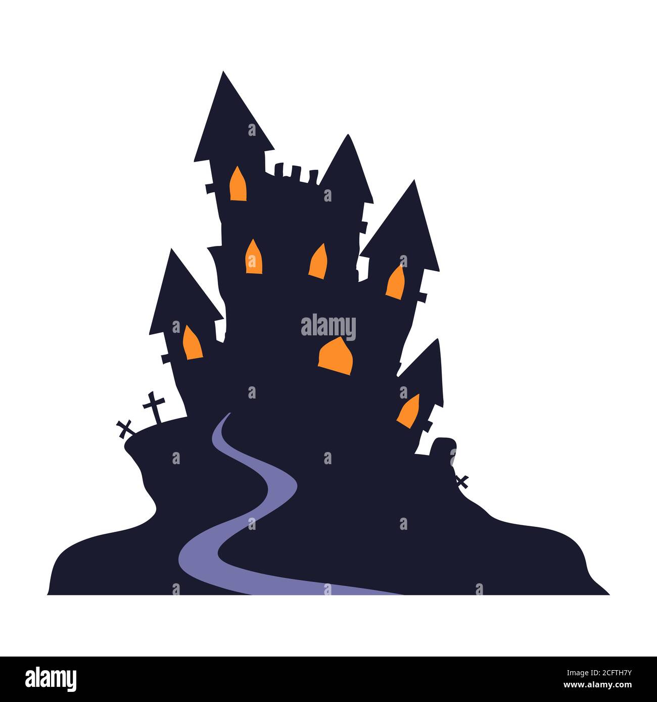 Illustration of vampire castle Stock Vector Image & Art - Alamy