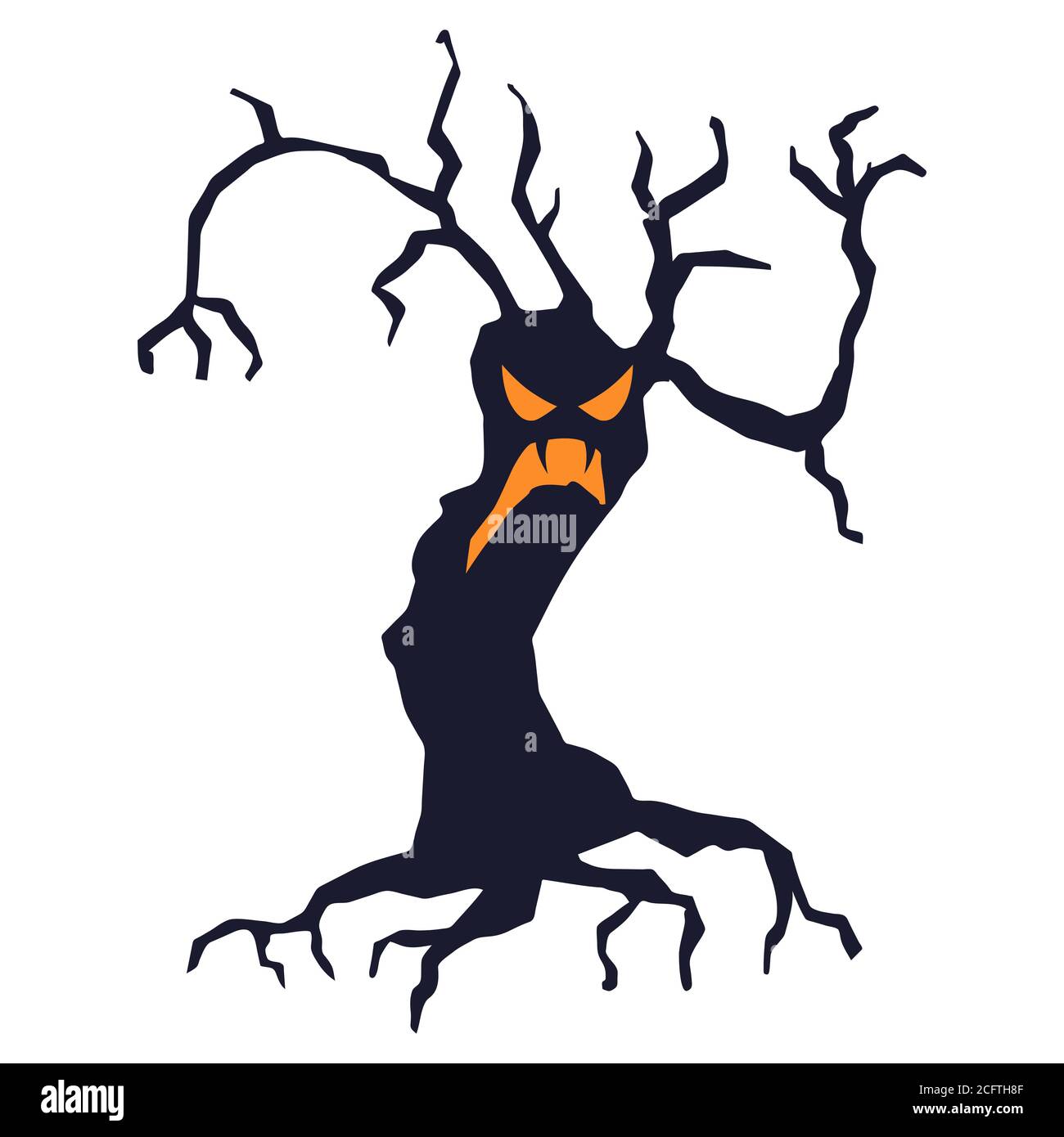 Illustration of evil tree Stock Vector Image & Art - Alamy