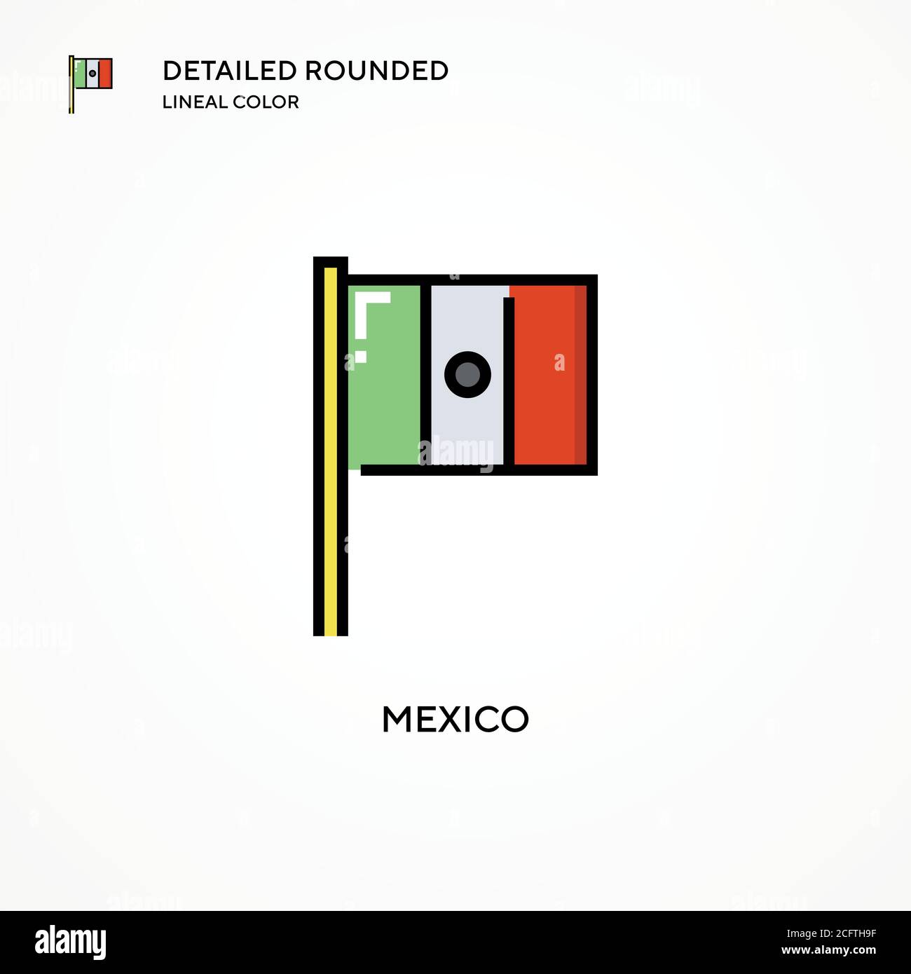 Mexico vector icon. Modern vector illustration concepts. Easy to edit ...
