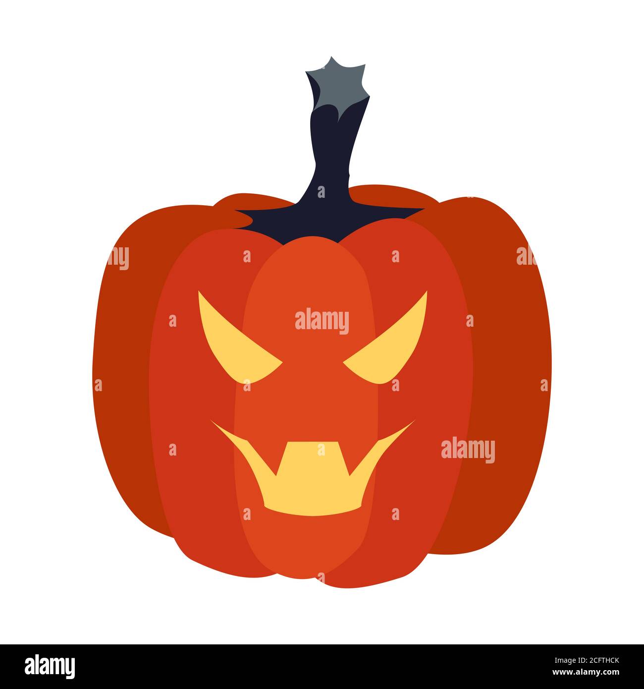 Illustration of evil pumpkin Stock Vector Image & Art - Alamy