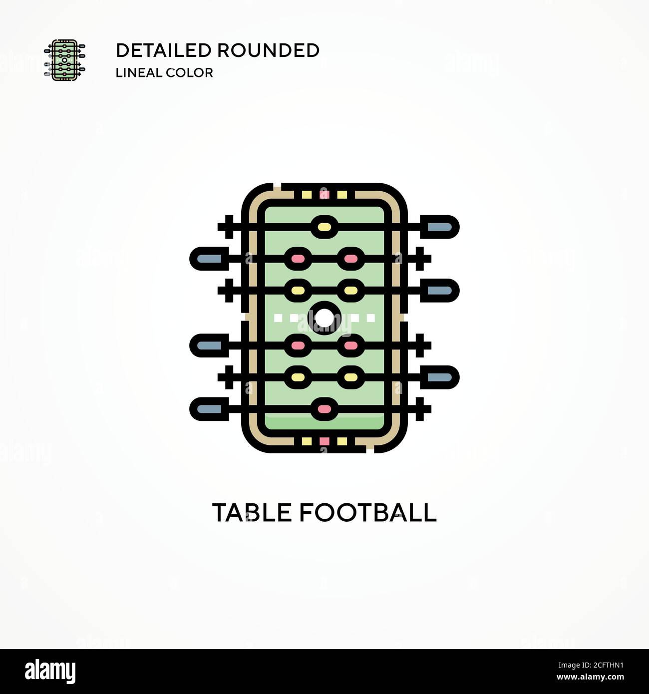 Foosball soccer game red blue Stock Vector Images - Alamy