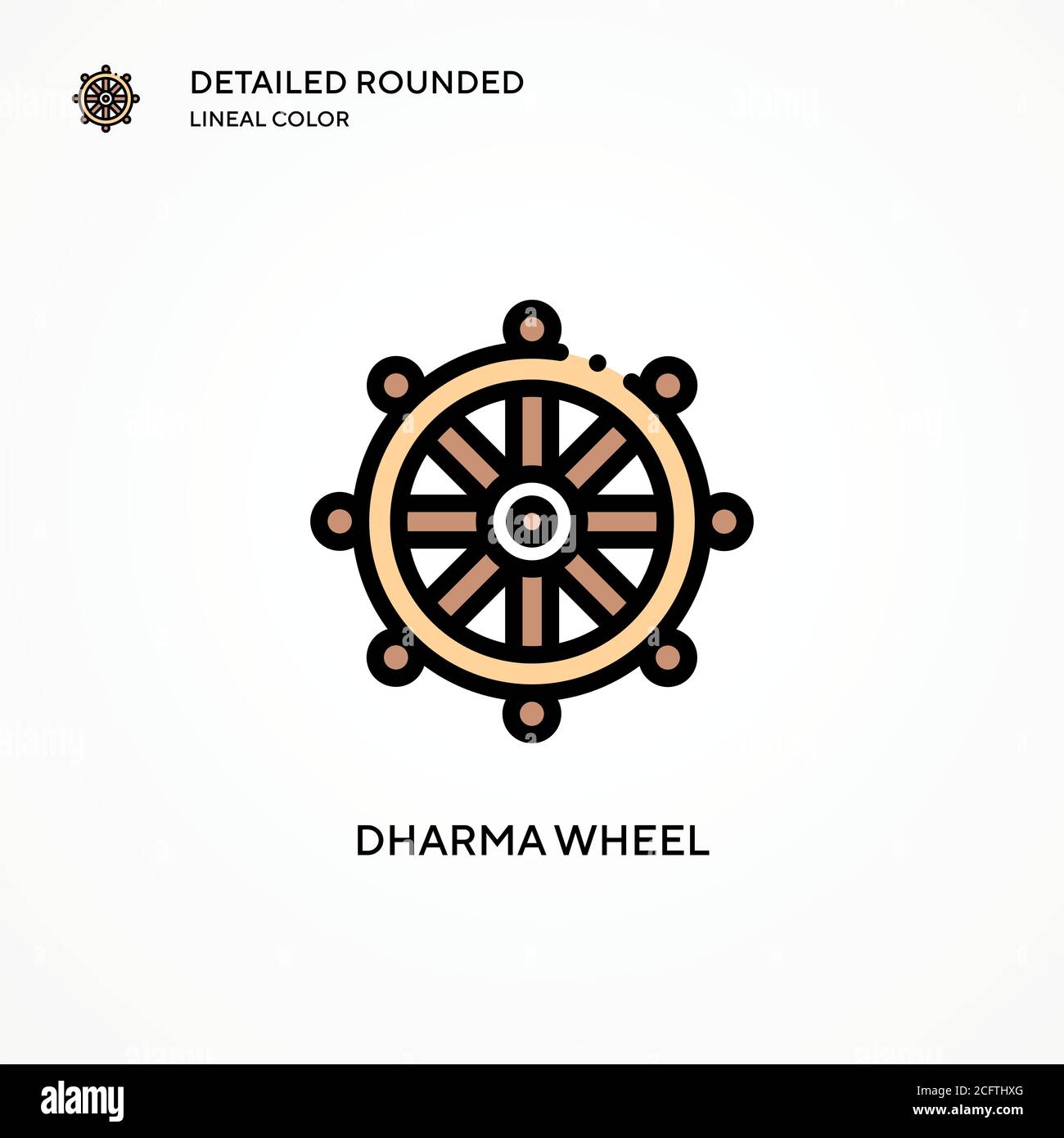 Dharma yoga wheel hi-res stock photography and images - Alamy