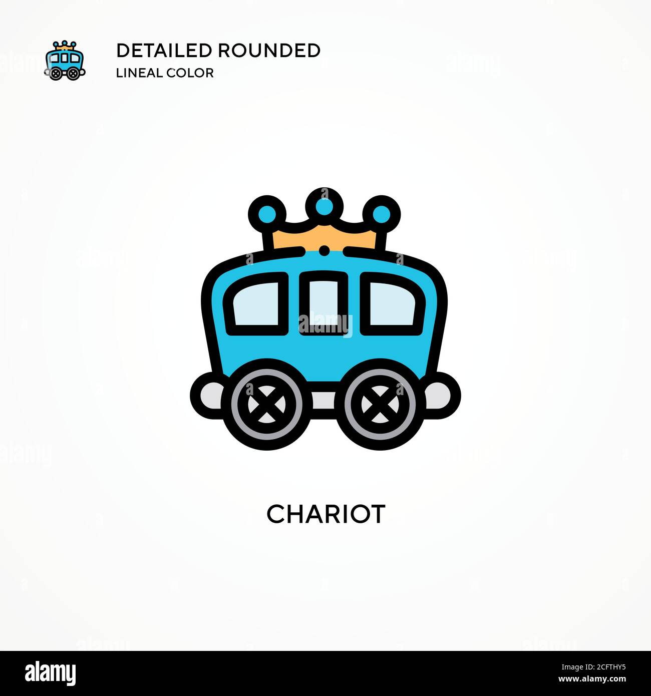 Chariot vector icon. Modern vector illustration concepts. Easy to edit ...