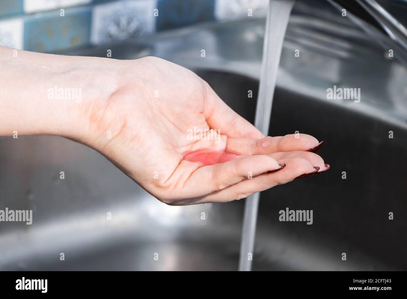 Step instructions hygienic hand hi-res stock photography and images - Alamy