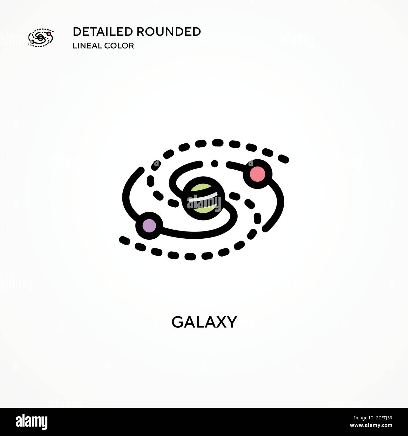 Galaxy vector icon. Modern vector illustration concepts. Easy to edit ...