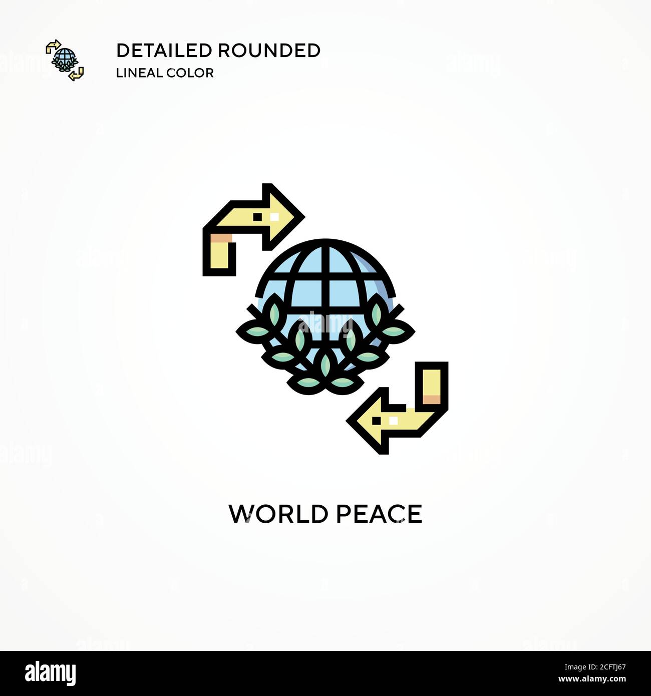 World peace vector icon. Modern vector illustration concepts. Easy to ...