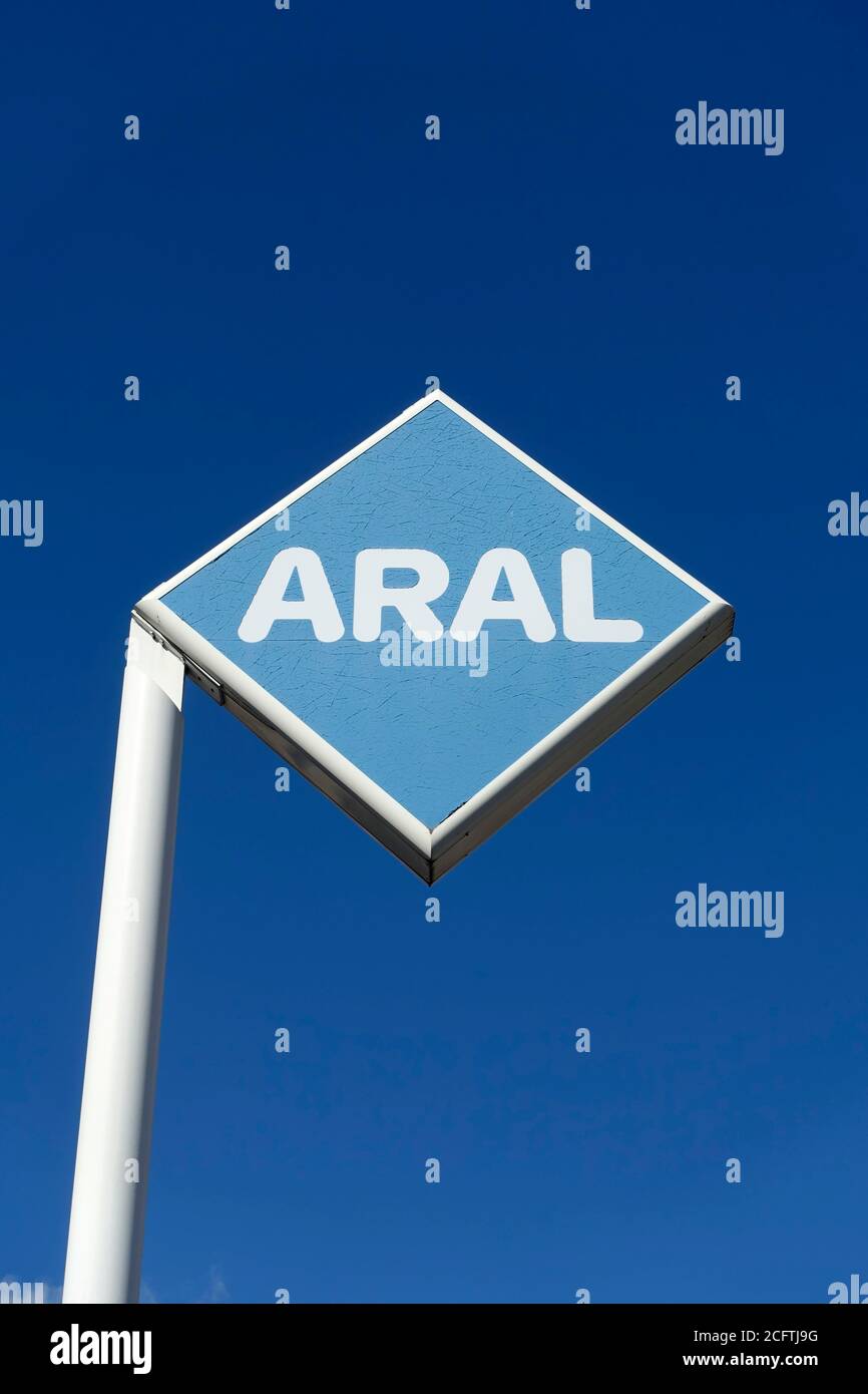 Sign of Aral, Berlin, Germany Stock Photo - Alamy
