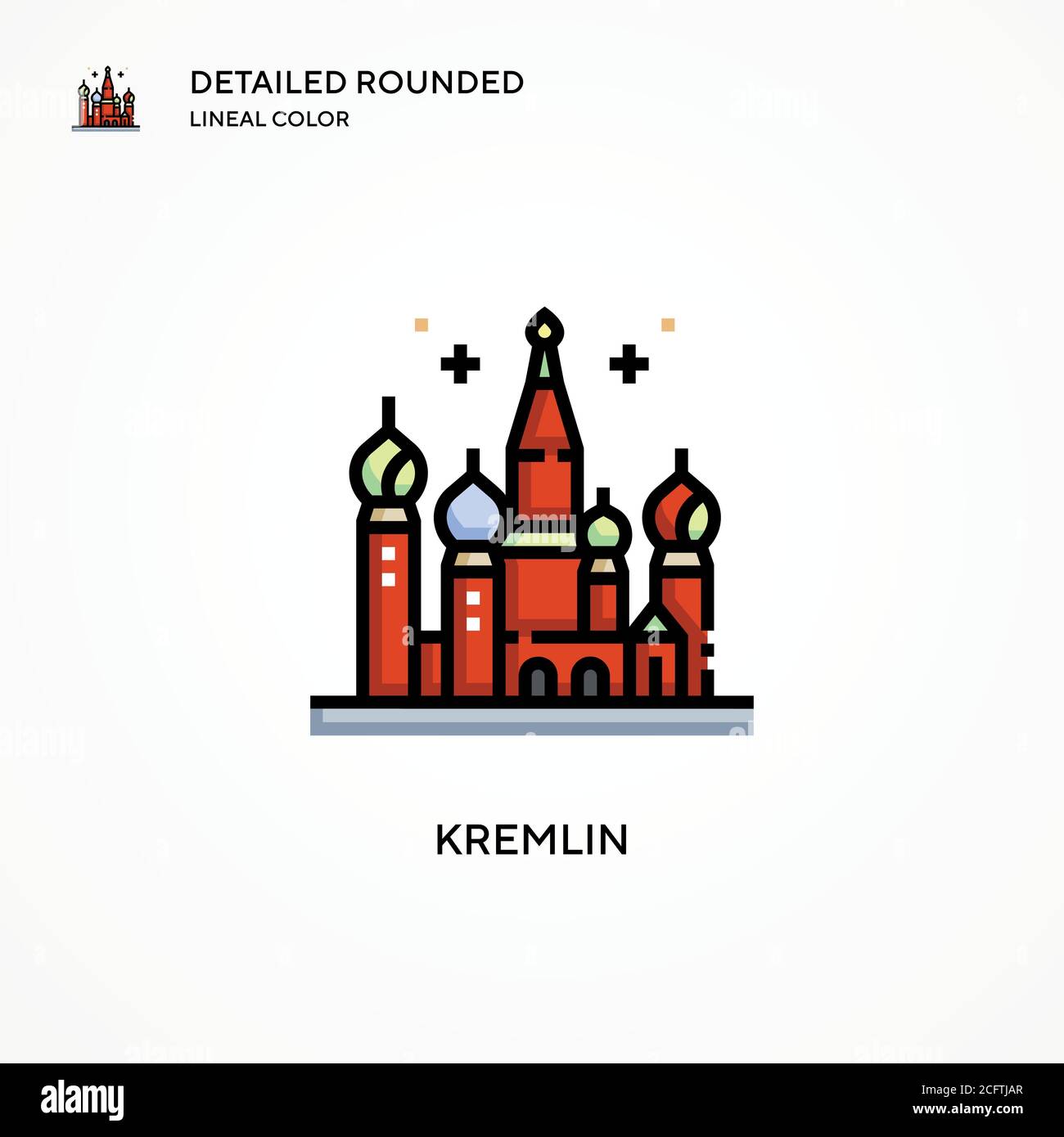 Kremlin vector icon. Modern vector illustration concepts. Easy to edit ...