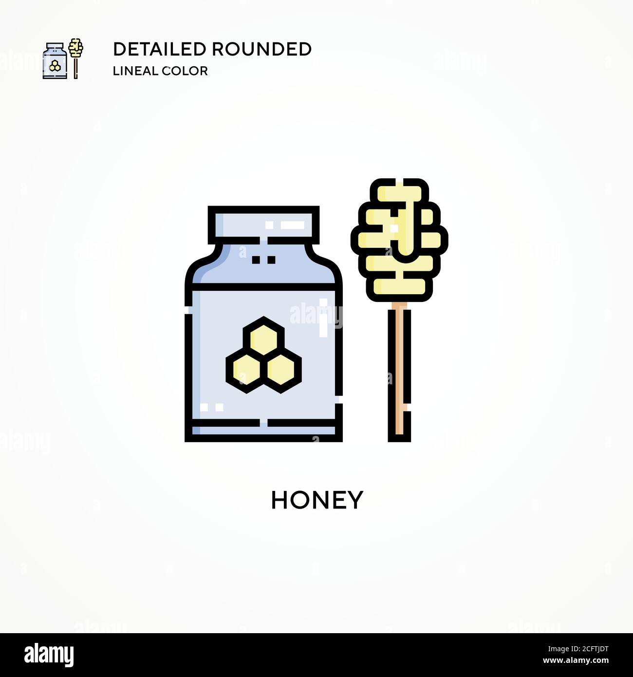 Honey vector icon. Modern vector illustration concepts. Easy to edit ...