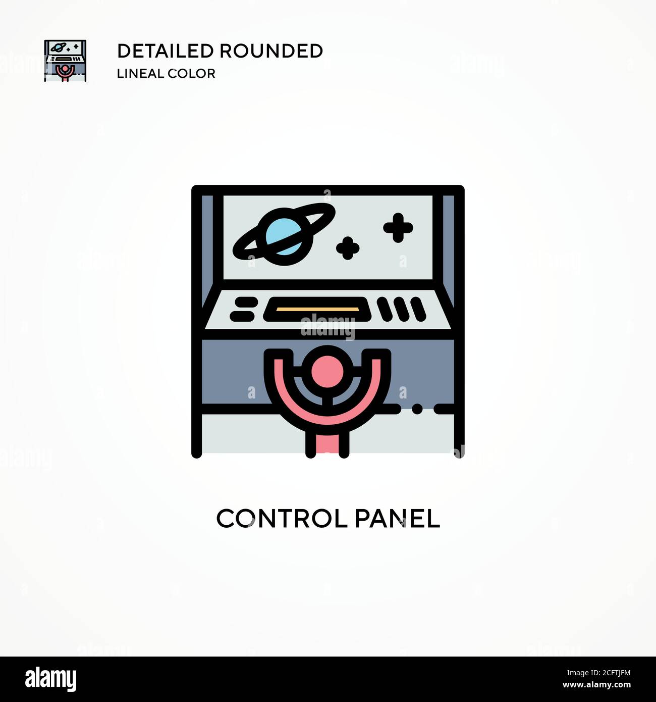 Control panel vector icon. Modern vector illustration concepts. Easy to ...