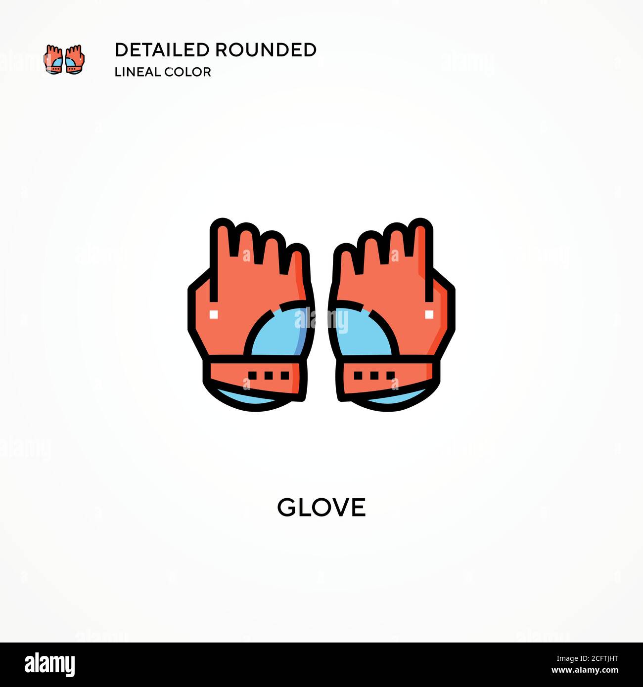 Glove vector icon. Modern vector illustration concepts. Easy to edit ...