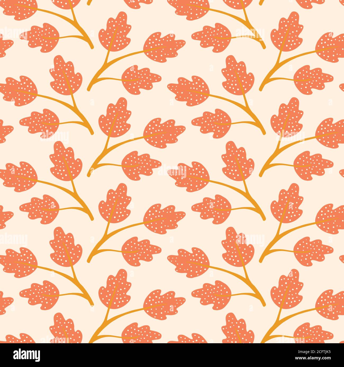 Oak leaves pattern hi-res stock photography and images - Alamy