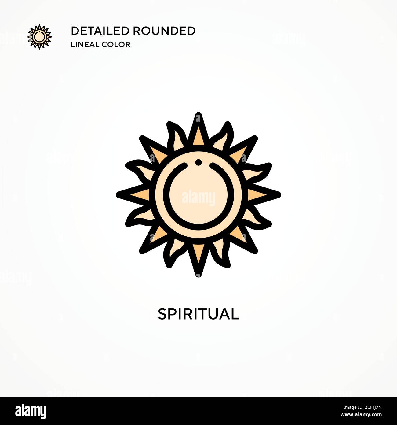 Spiritual vector icon. Modern vector illustration concepts. Easy to ...