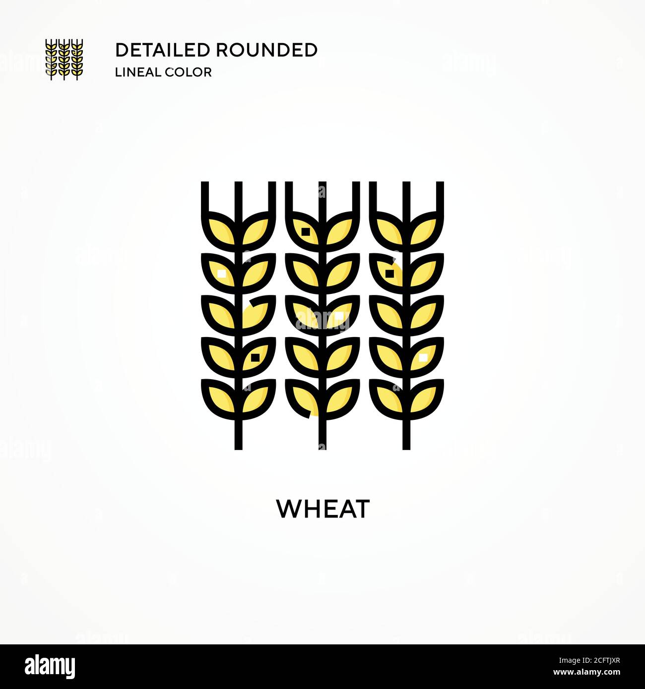 Wheat vector icon. Modern vector illustration concepts. Easy to edit ...
