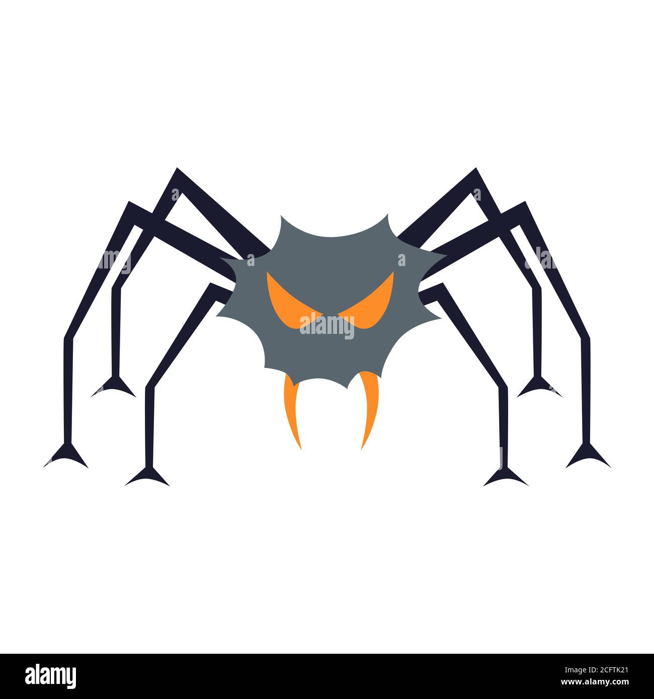 Illustration of evil spider Stock Vector Image & Art - Alamy