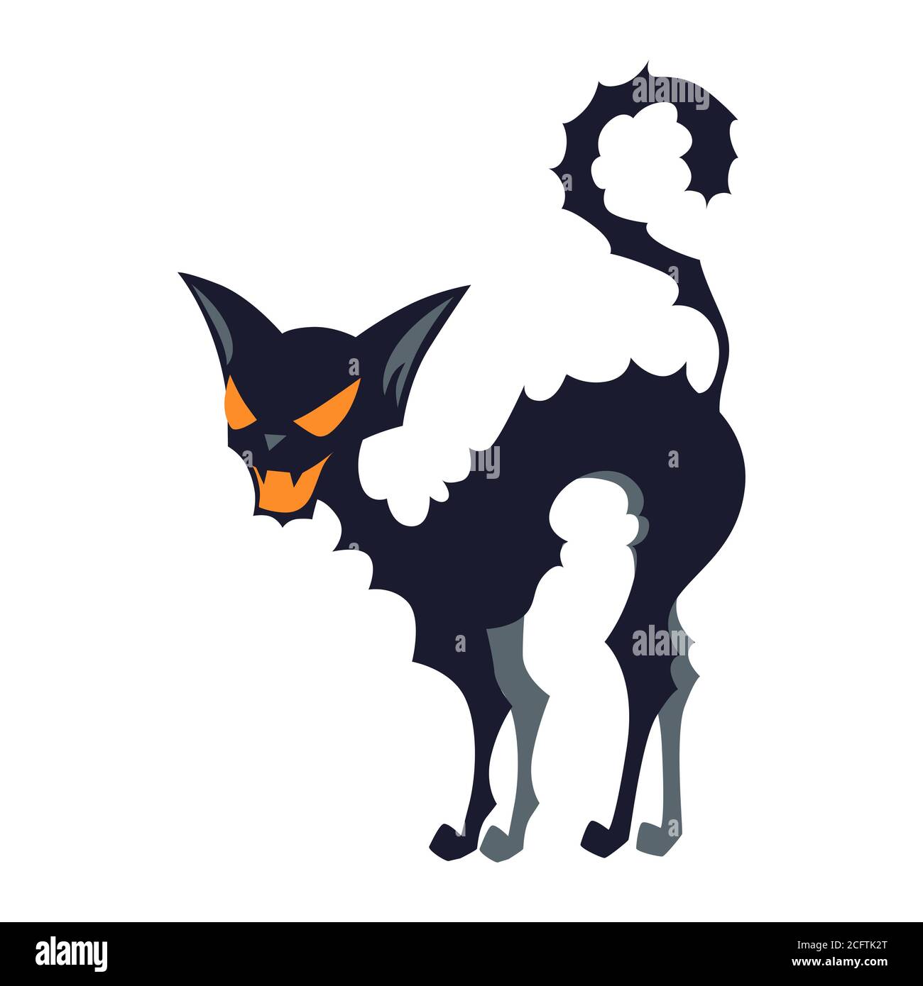 Black evil cat Cut Out Stock Images & Pictures - Alamy