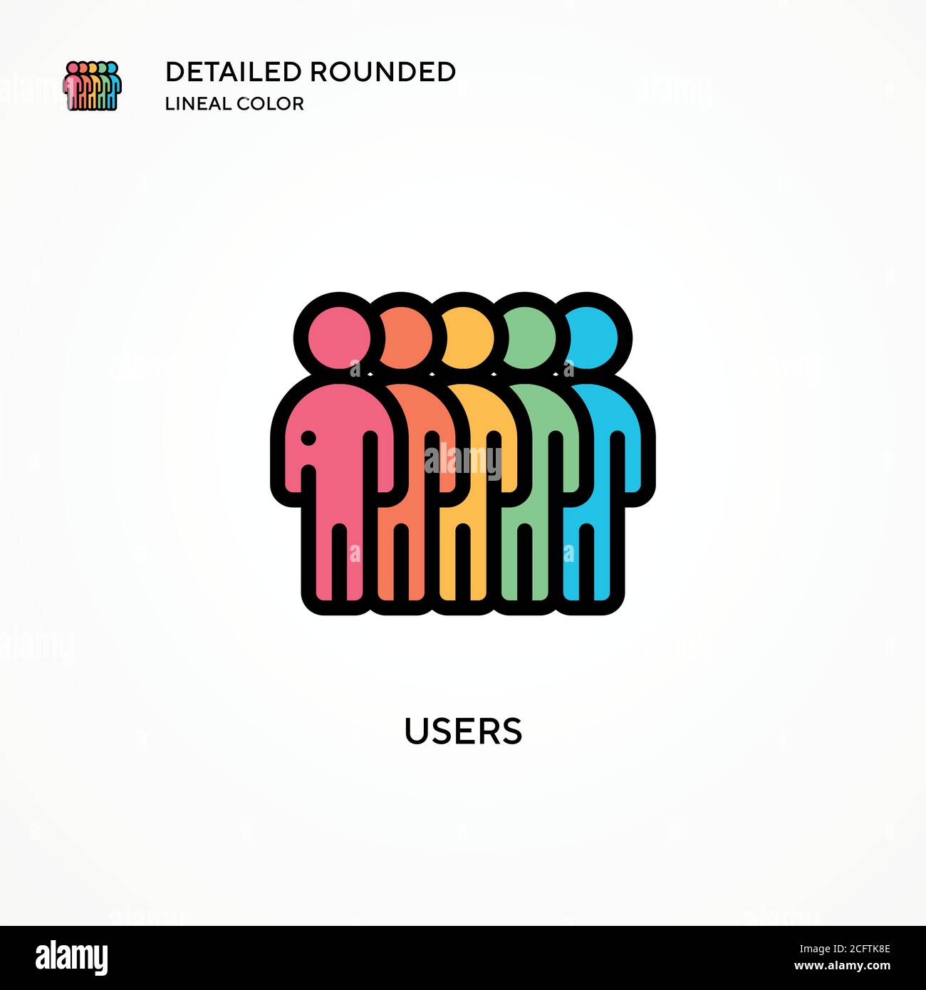 Users vector icon. Modern vector illustration concepts. Easy to edit ...