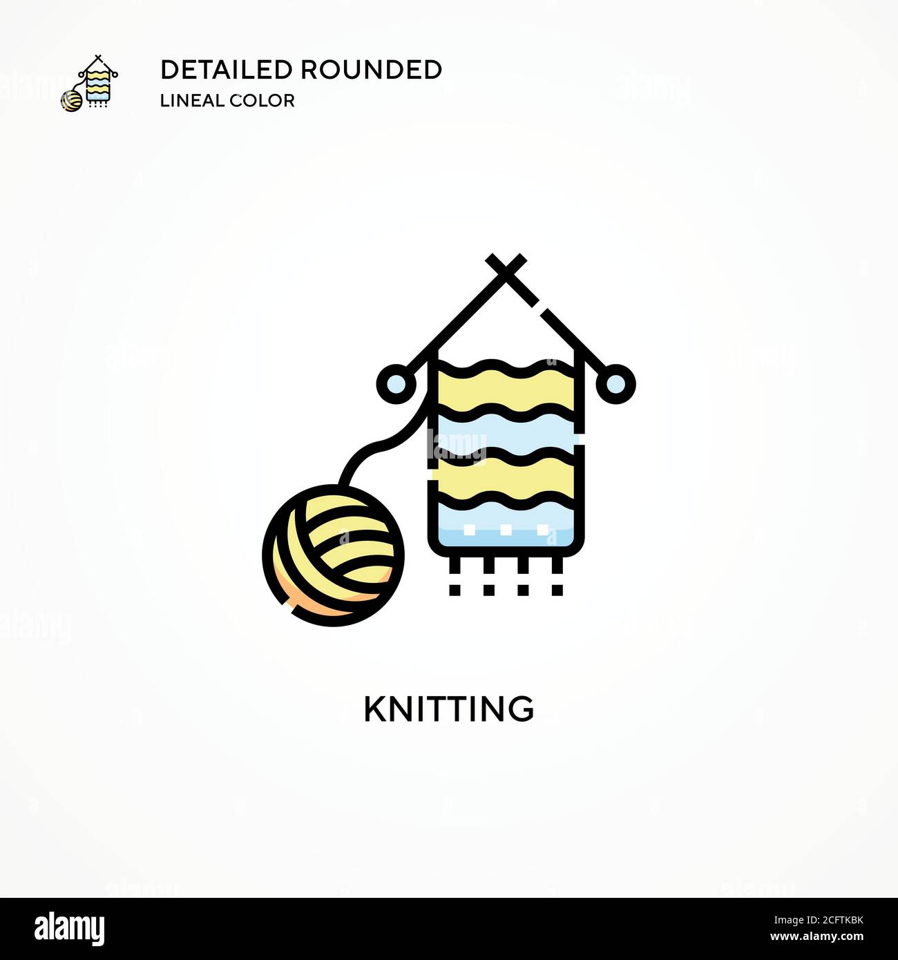 Knitting vector icon. Modern vector illustration concepts. Easy to edit ...