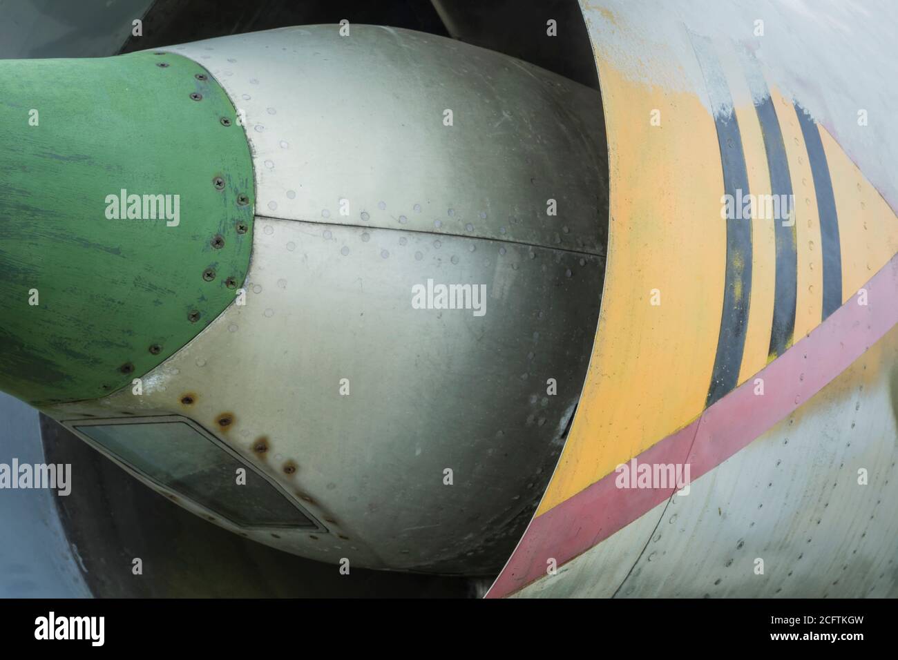 detail of a weathered russian fighter plane Stock Photo - Alamy