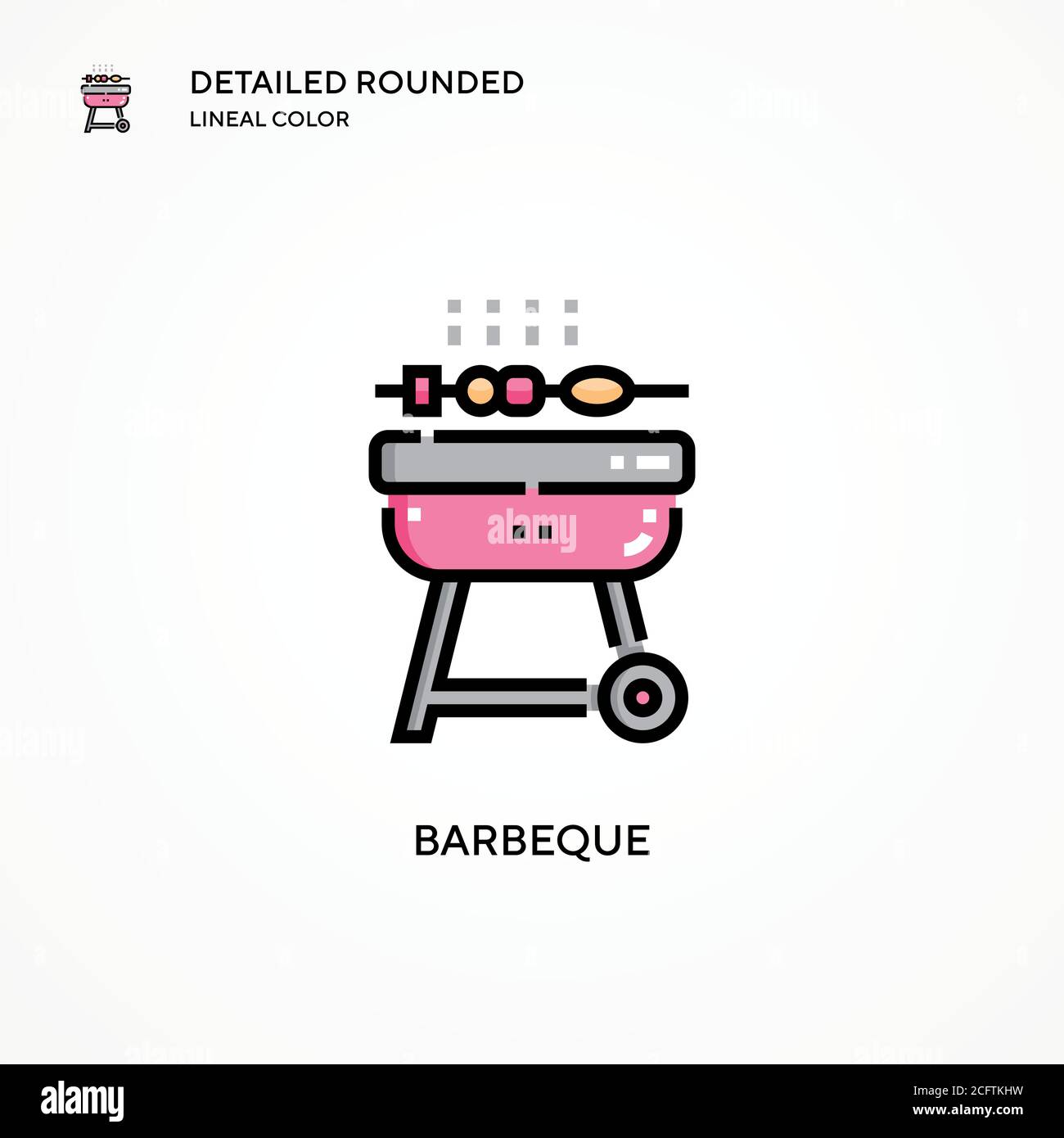 Barbeque vector icon. Modern vector illustration concepts. Easy to edit ...