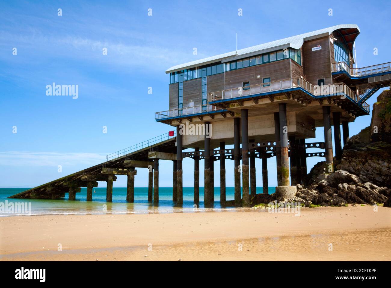 R.N.C.1 Lifeboat Station, Boat House, North beach, Tenby, Pembrokeshire ...