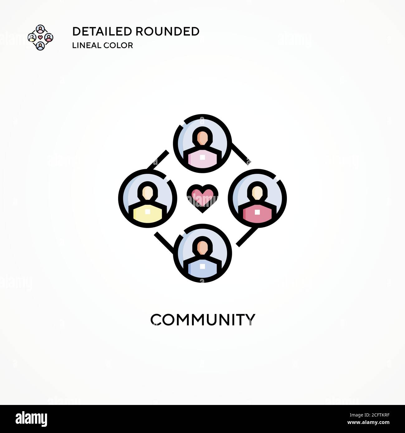 Community vector icon. Modern vector illustration concepts. Easy to ...