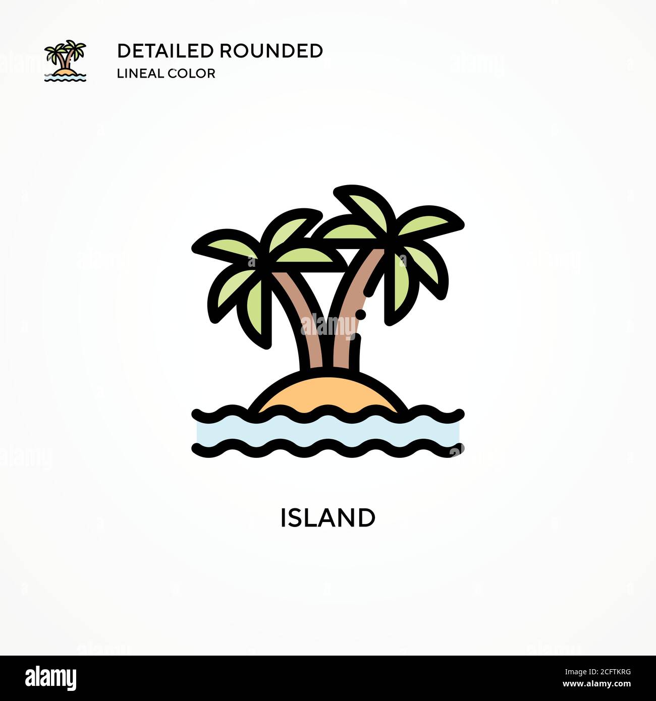 Island vector icon. Modern vector illustration concepts. Easy to edit ...