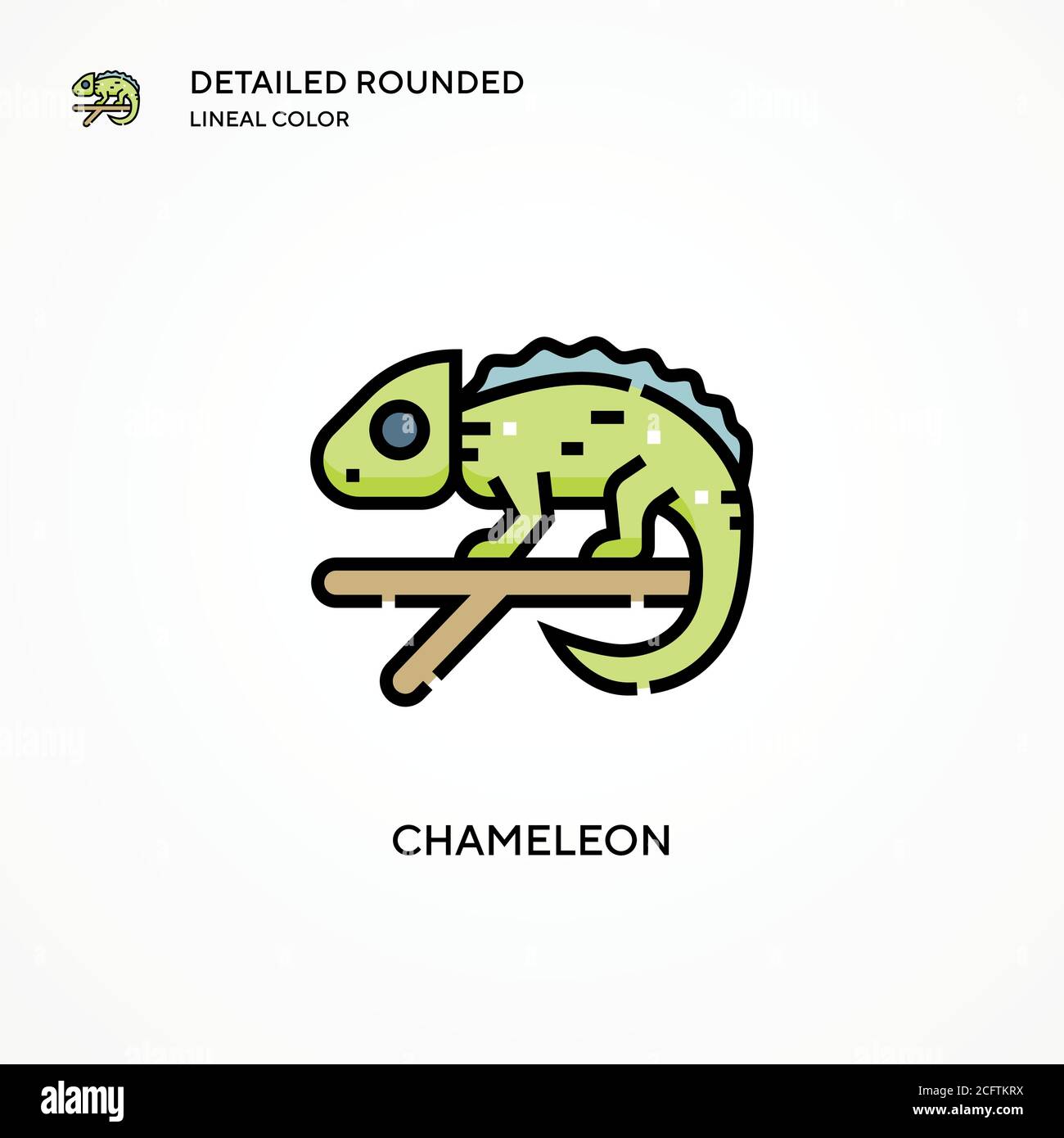 Chameleon vector icon. Modern vector illustration concepts. Easy to ...