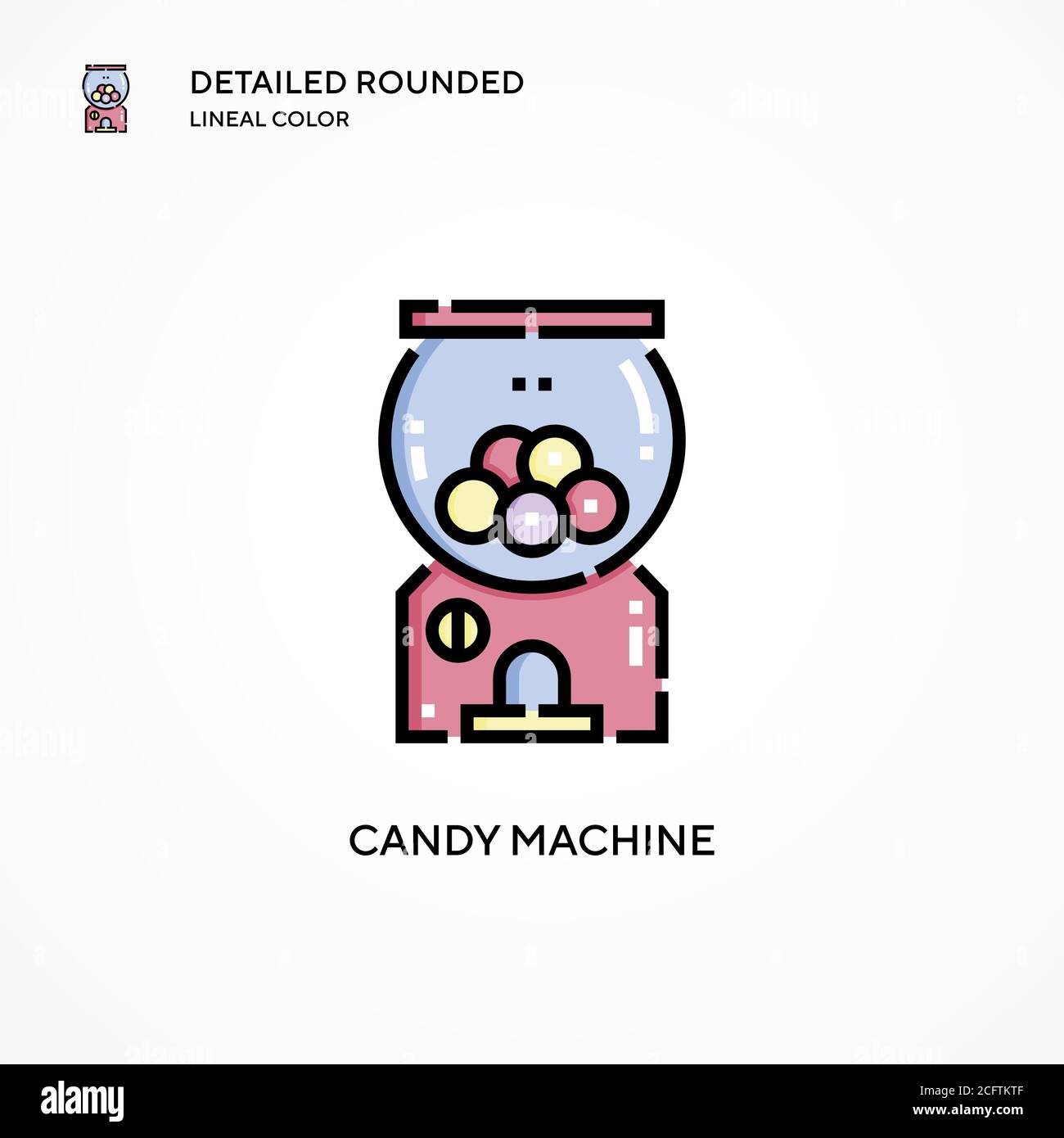 Gumball machine candy dispenser Stock Vector Images - Alamy