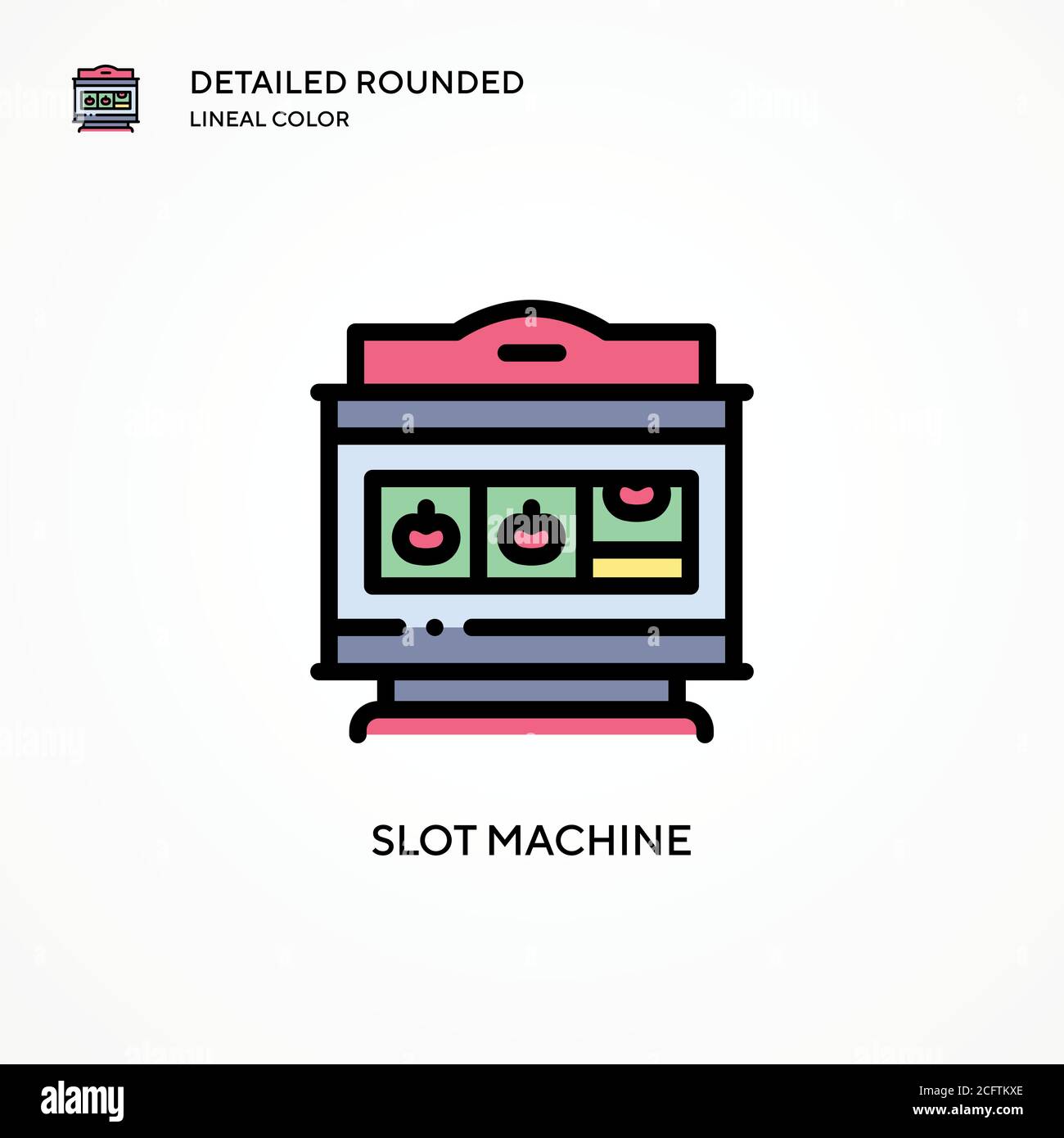 Slot machine vector icon. Modern vector illustration concepts. Easy to ...