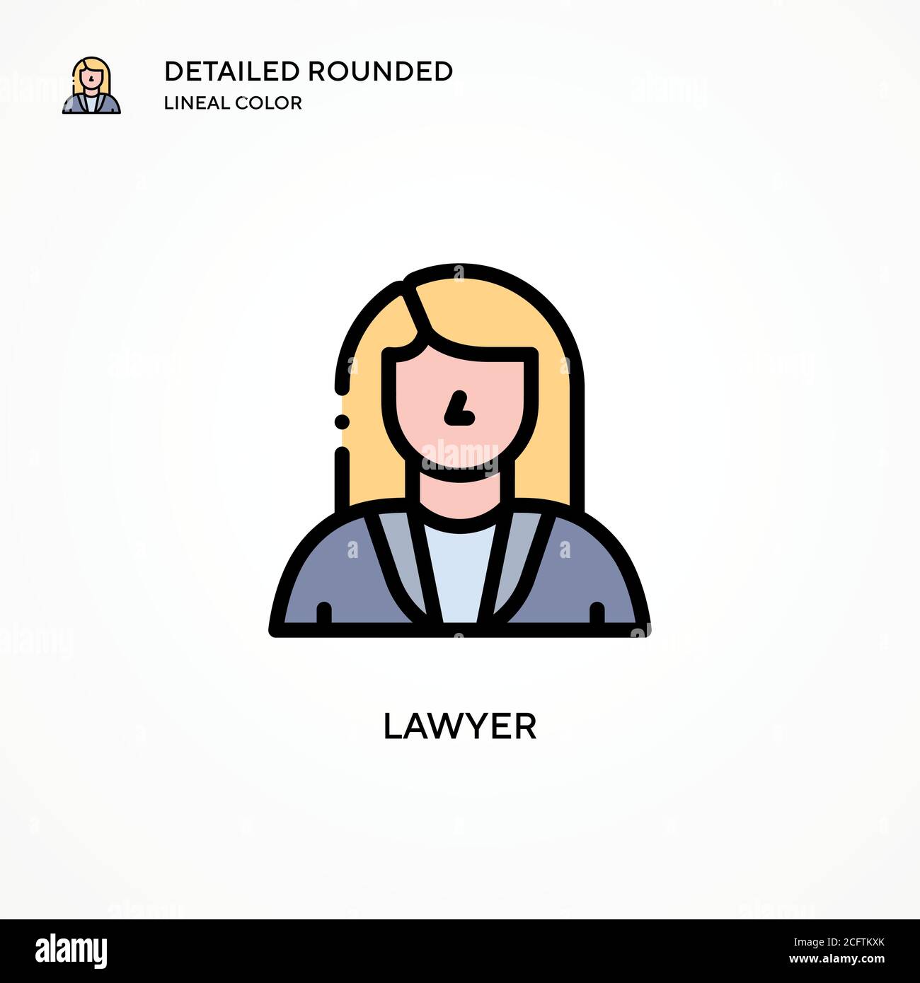 Lawyer vector icon. Modern vector illustration concepts. Easy to edit ...