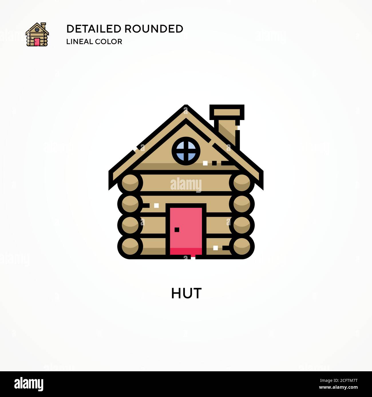 Hut vector icon. Modern vector illustration concepts. Easy to edit and ...